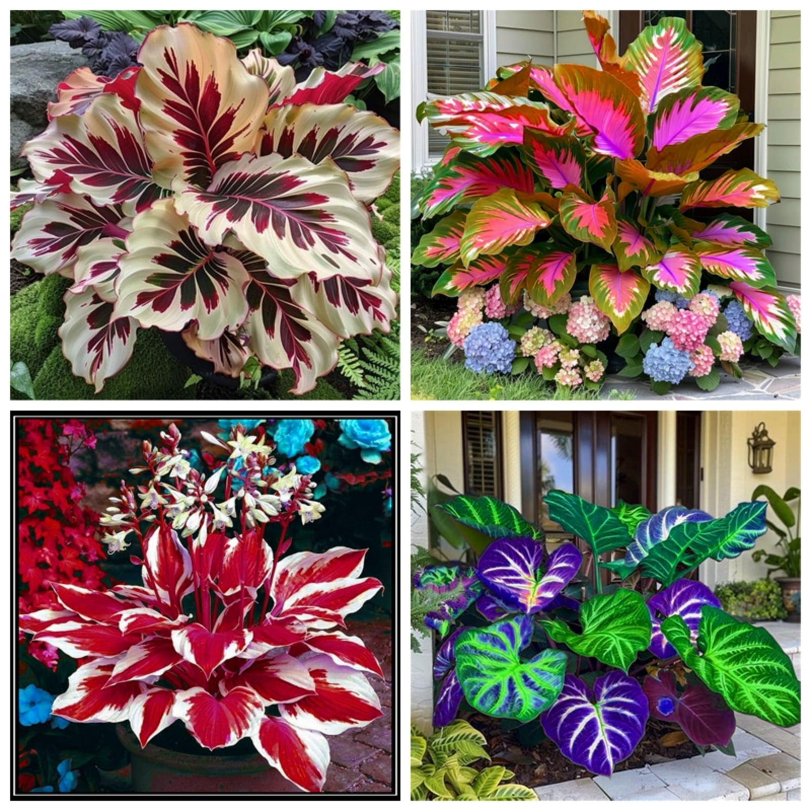 Gardening Decoration-Hosta planting-Beautiful environment-Hosta mix ...