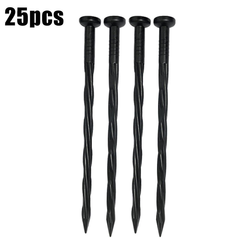 Gardening Garden Ground Nails Plastic Ground Pile Fixed Anchor Bolts 25 ...