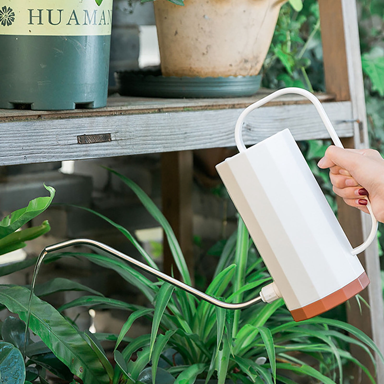 Gardening Greenery Sprinkler Flower Pot Watering Can Long Spout ...