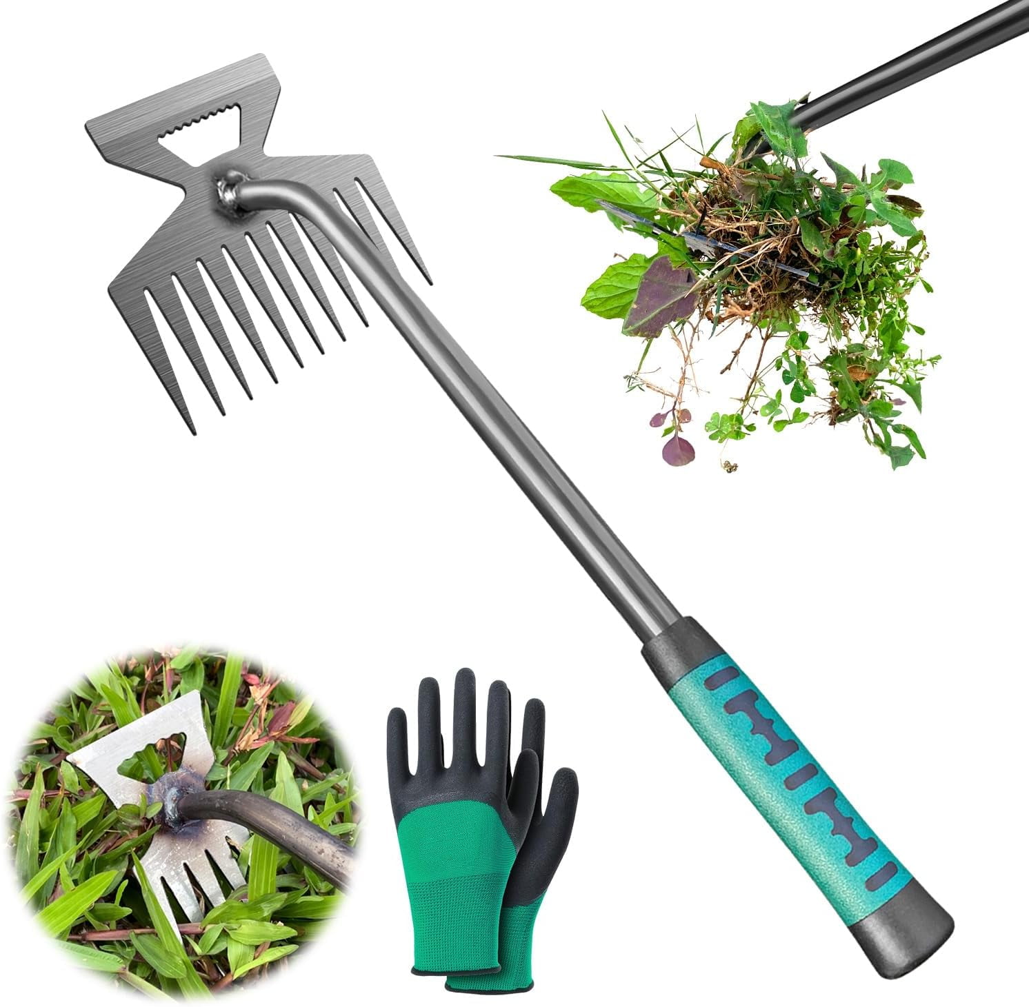 Gardening Hand Weeder Tool, 2024 Upgraded Long Handle Weed Puller ...