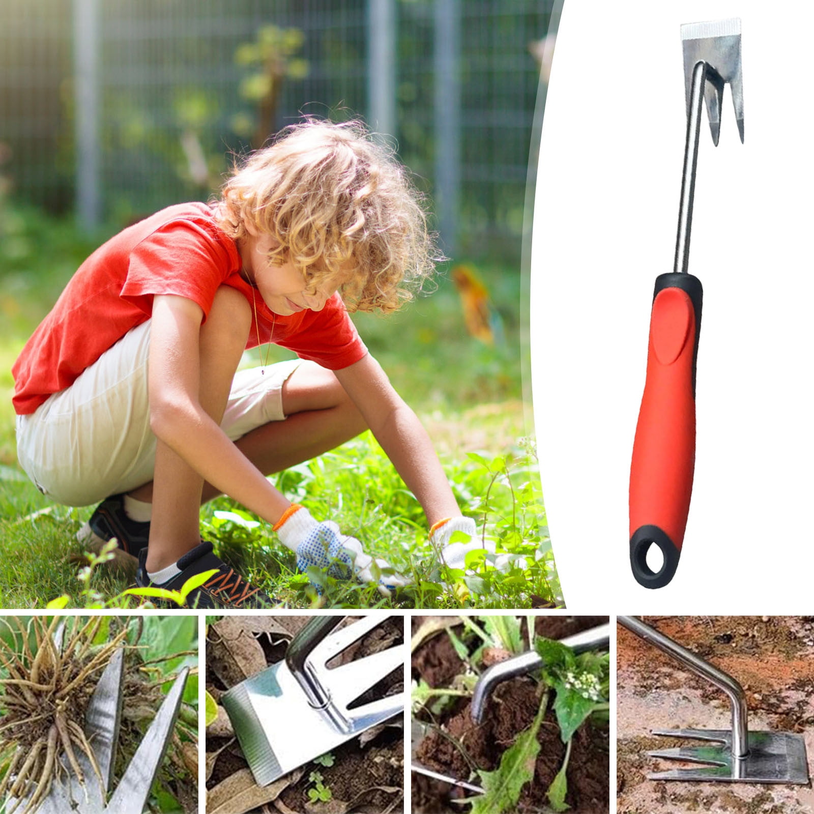 Gardening Hand Weeds Cutter,Uprooting Weeding Tool,Stainless Steel ...