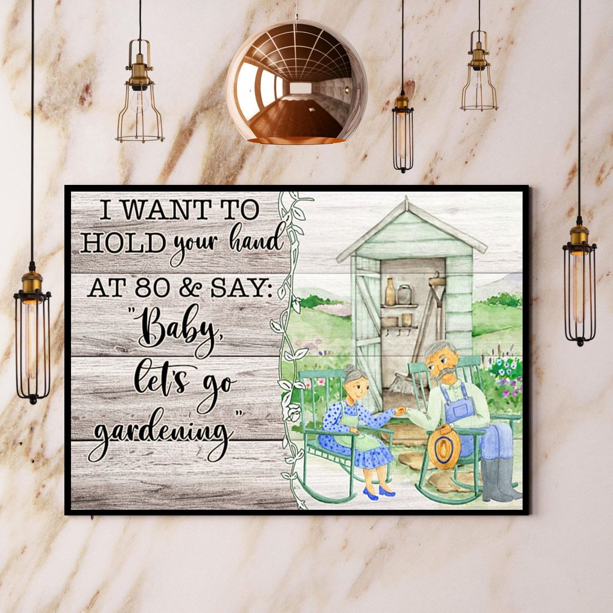 Gardening I Want To Hold Your Hand Let'S Go Gardening Paper Poster No ...