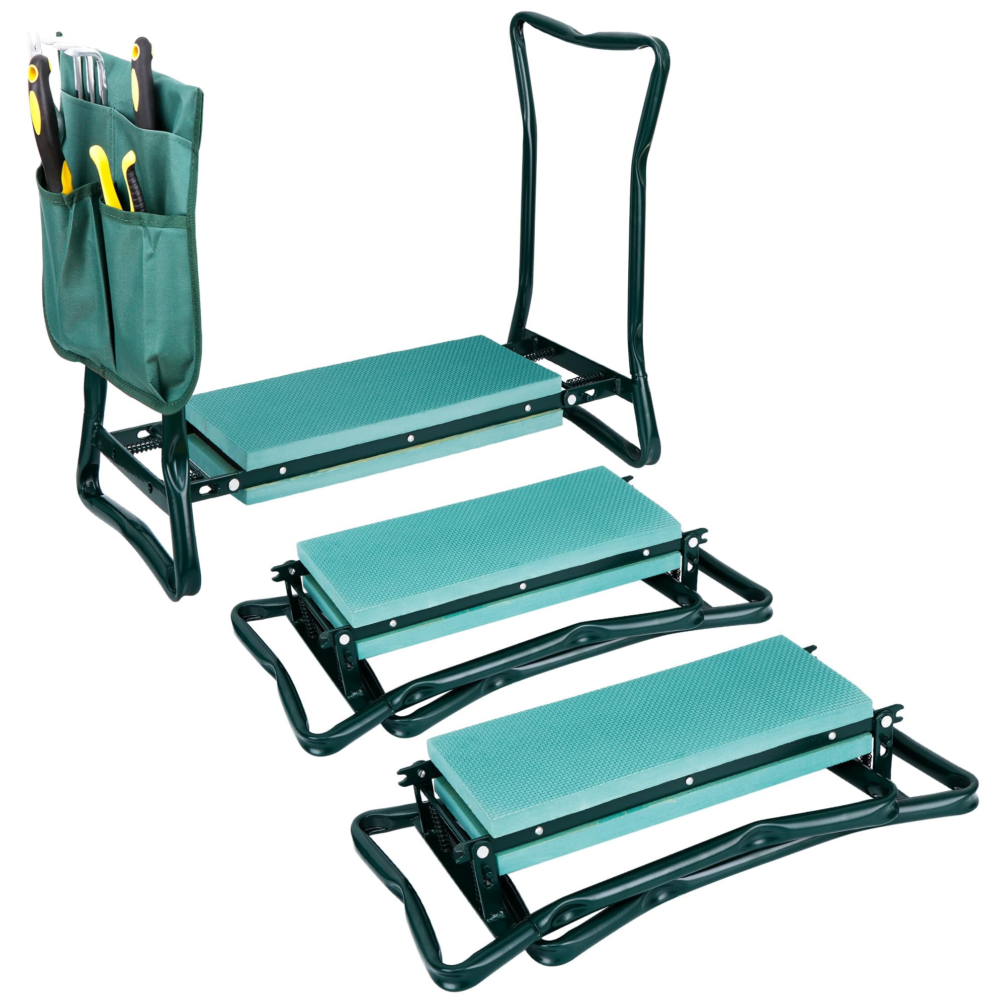 Gardening Kneeler Seat Bench with EVA Foam Cushion, Foldable Design ...