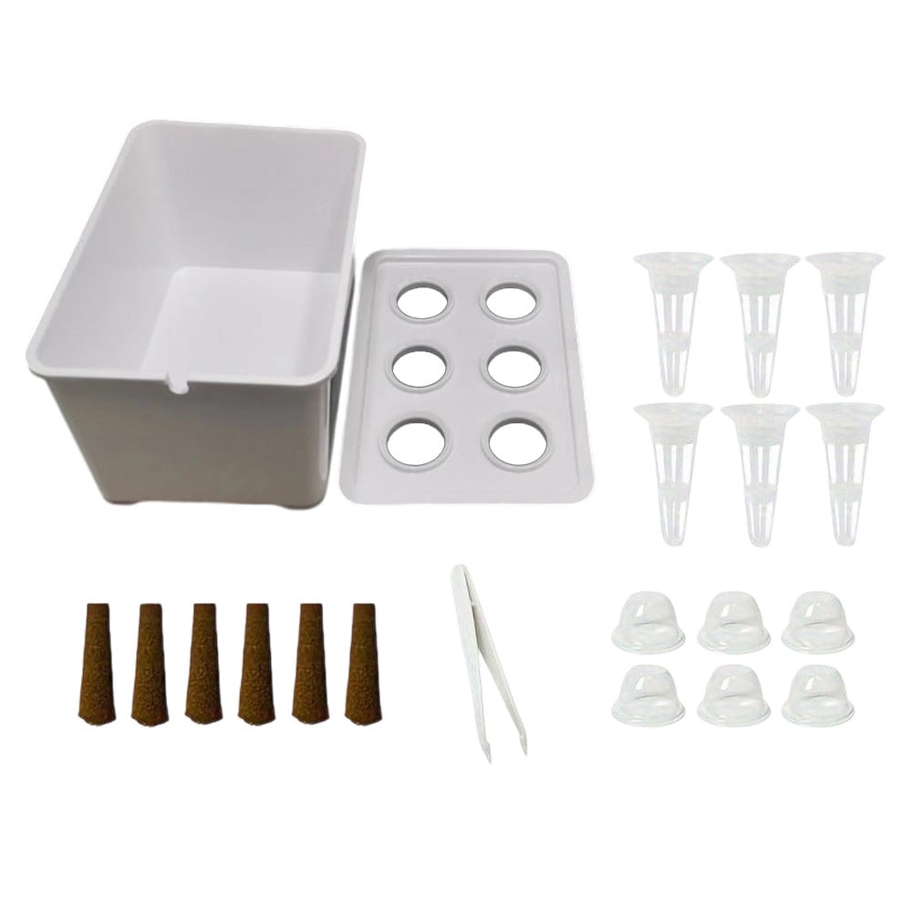 Gardening Nursery Pots Indoor Hydroponics Grower Kit System Planting ...