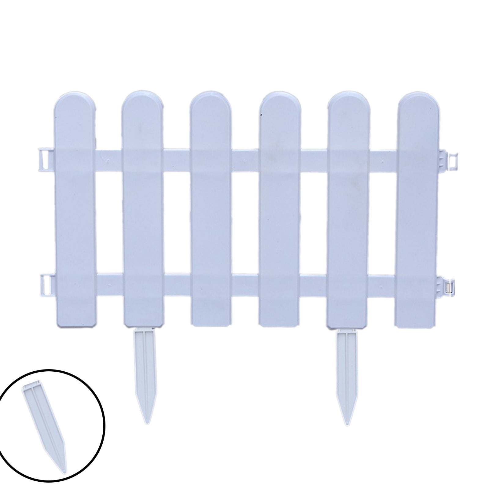 Gardening Plastic Fencing, Lightweight & Flexible Plastic White Edging ...
