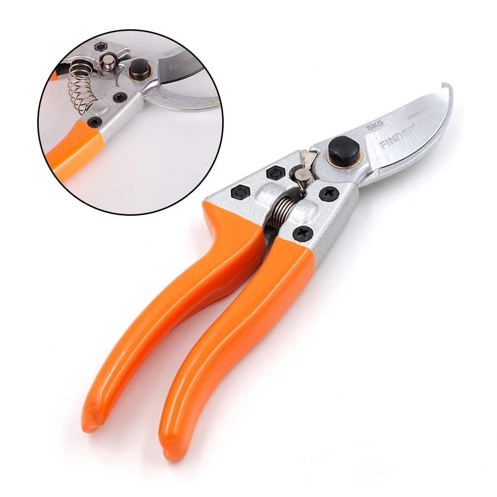 Gardening Pruning Shears Steel Secateurs Hand Pruner with Spring for ...