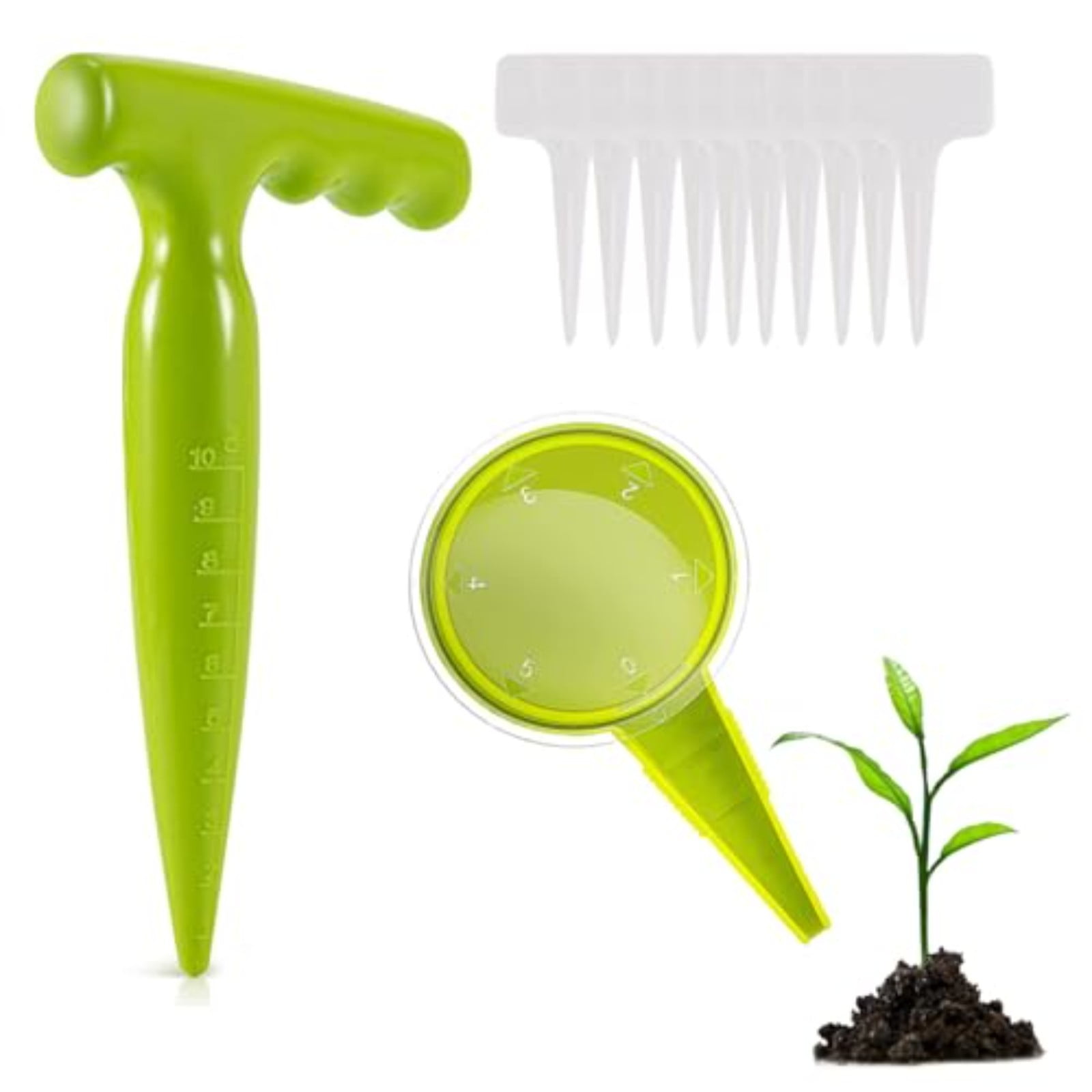 Gardening Seeder Wmmxey Mini Seed Spreader 14Pcs Seed Dispenser Planter ...