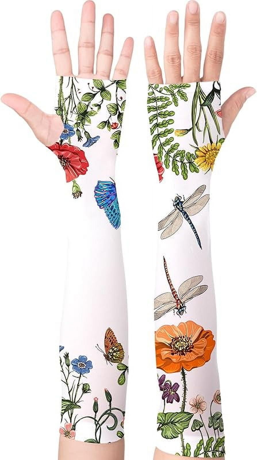 Gardening Sleeves for Women Farm Sun Protection Thorn Proof Cooling Arm Sleeves to Cover Arms ...