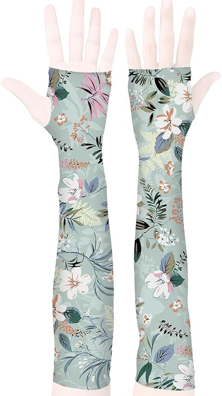 Gardening Sleeves for Women Farmers Sun Protective UV Cooling Thorn ...