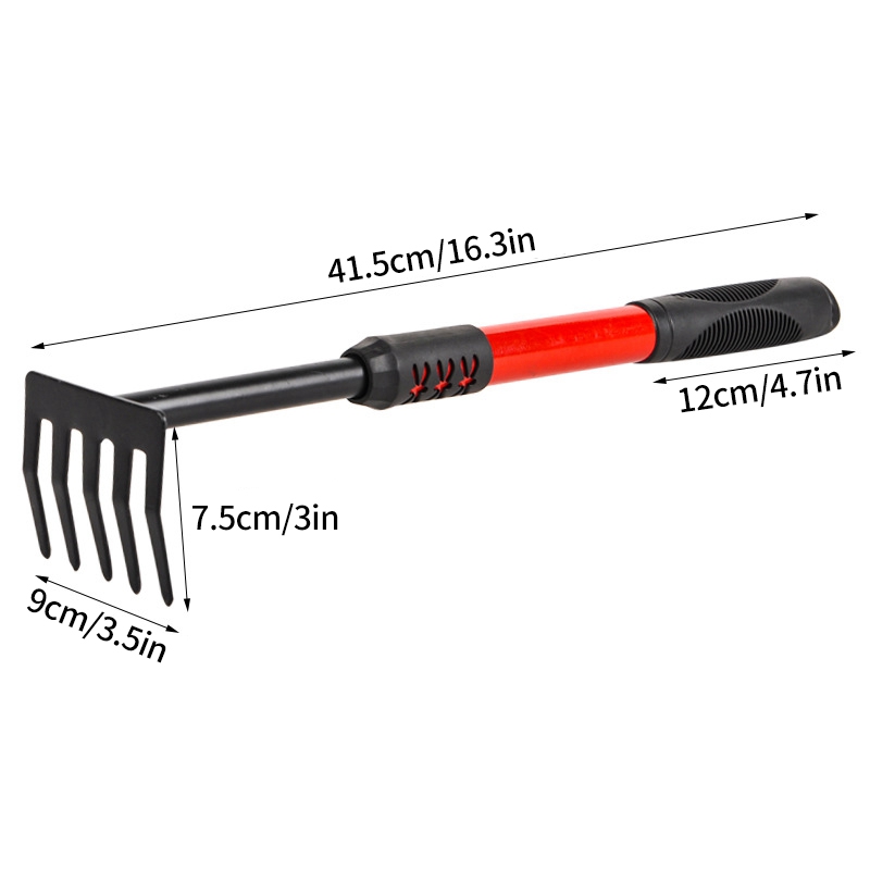 Gardening Spade Five-tooth Small Shovel Bonsai Soil Digging Rake ...