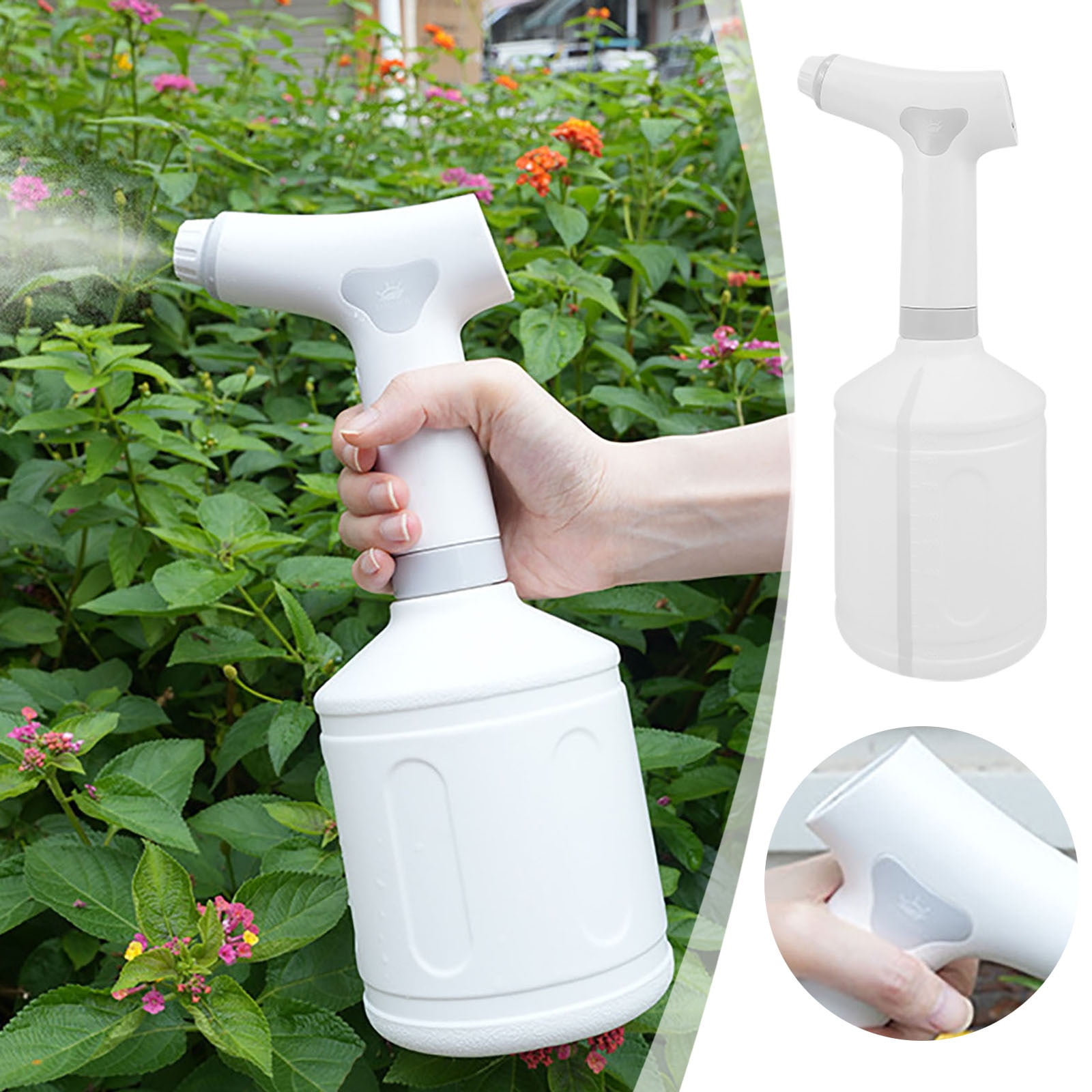 Gardening Spray Bottle Mister For Plants 1 L, Rechargeable Battery ...