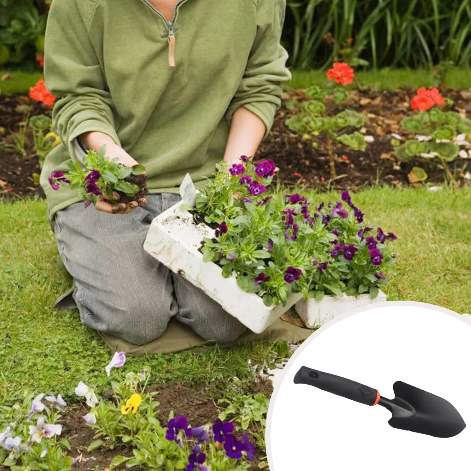 Gardening Tool Set, Stainless Steel Shovel Hoe Rake, Durable ...