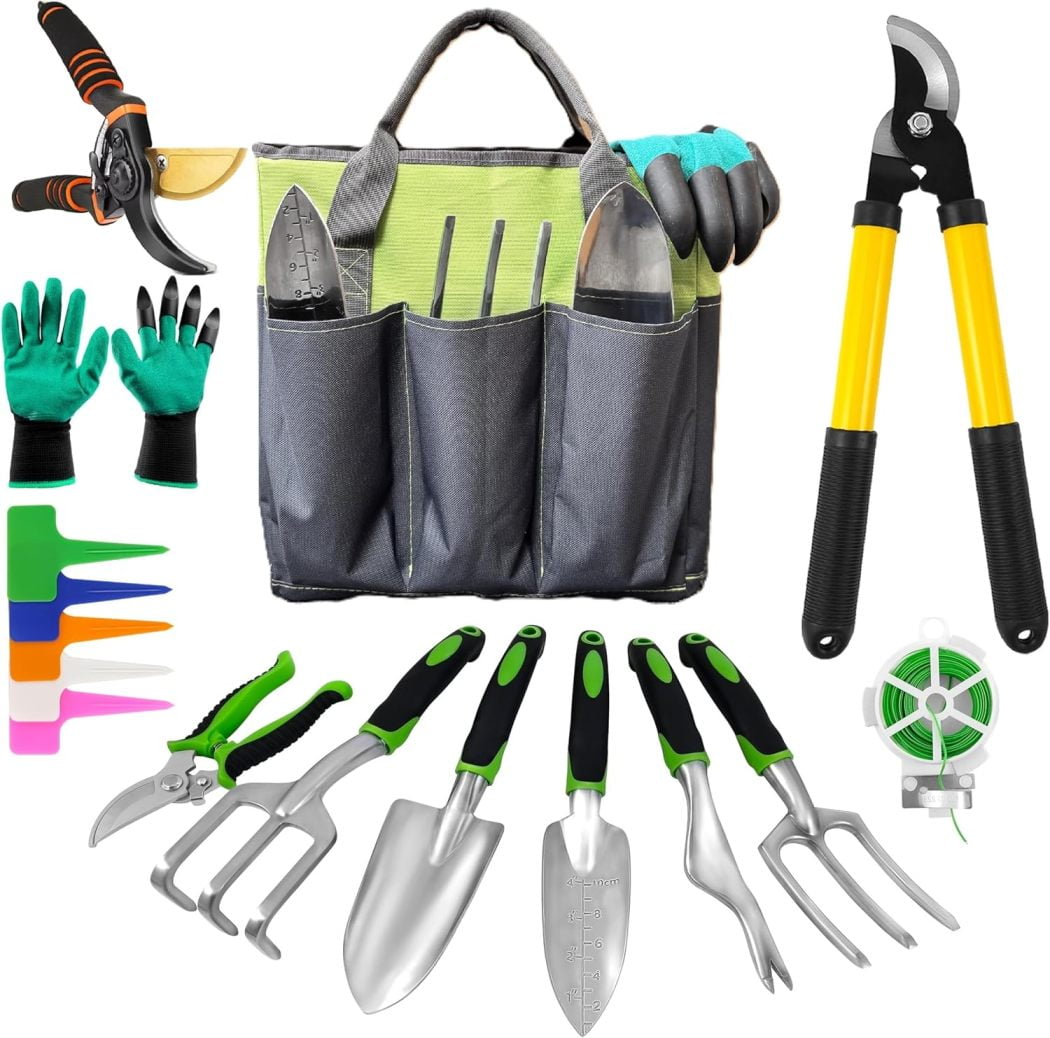 Gardening Tools – 42 Piece Premium Gardening Tool Set,Heavy Duty Hand ...