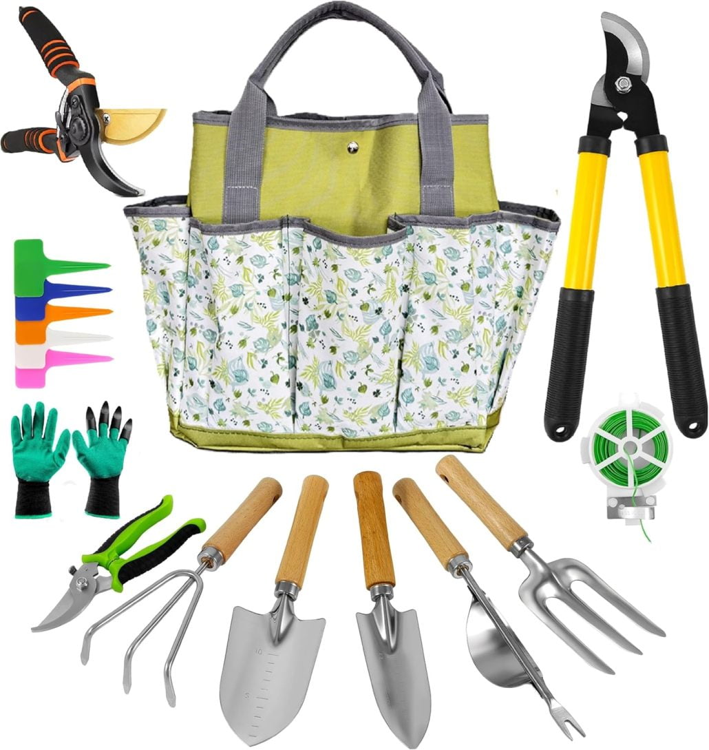 Gardening Tools – 42 Piece Premium Gardening Tool Set,Heavy Duty Hand ...