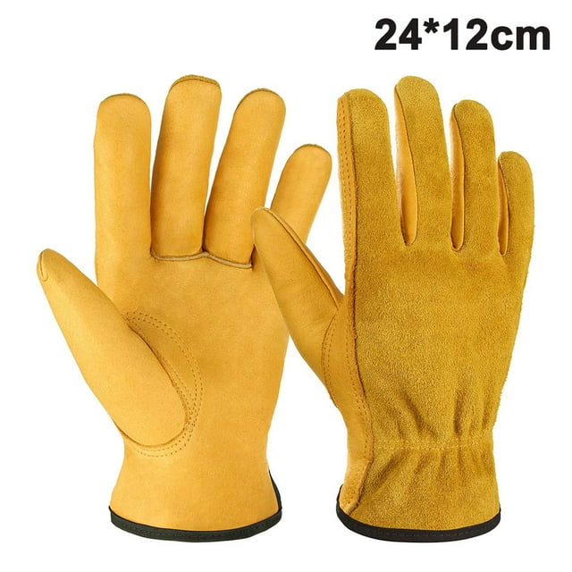 Gardening Weeding Working Gloves, Leather Garden Glove for Women and ...