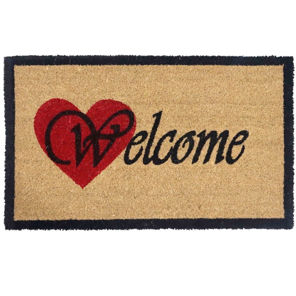 Gardenised Heavy Duty Coco Coir Doormat with Non Slip PVC Baking ...