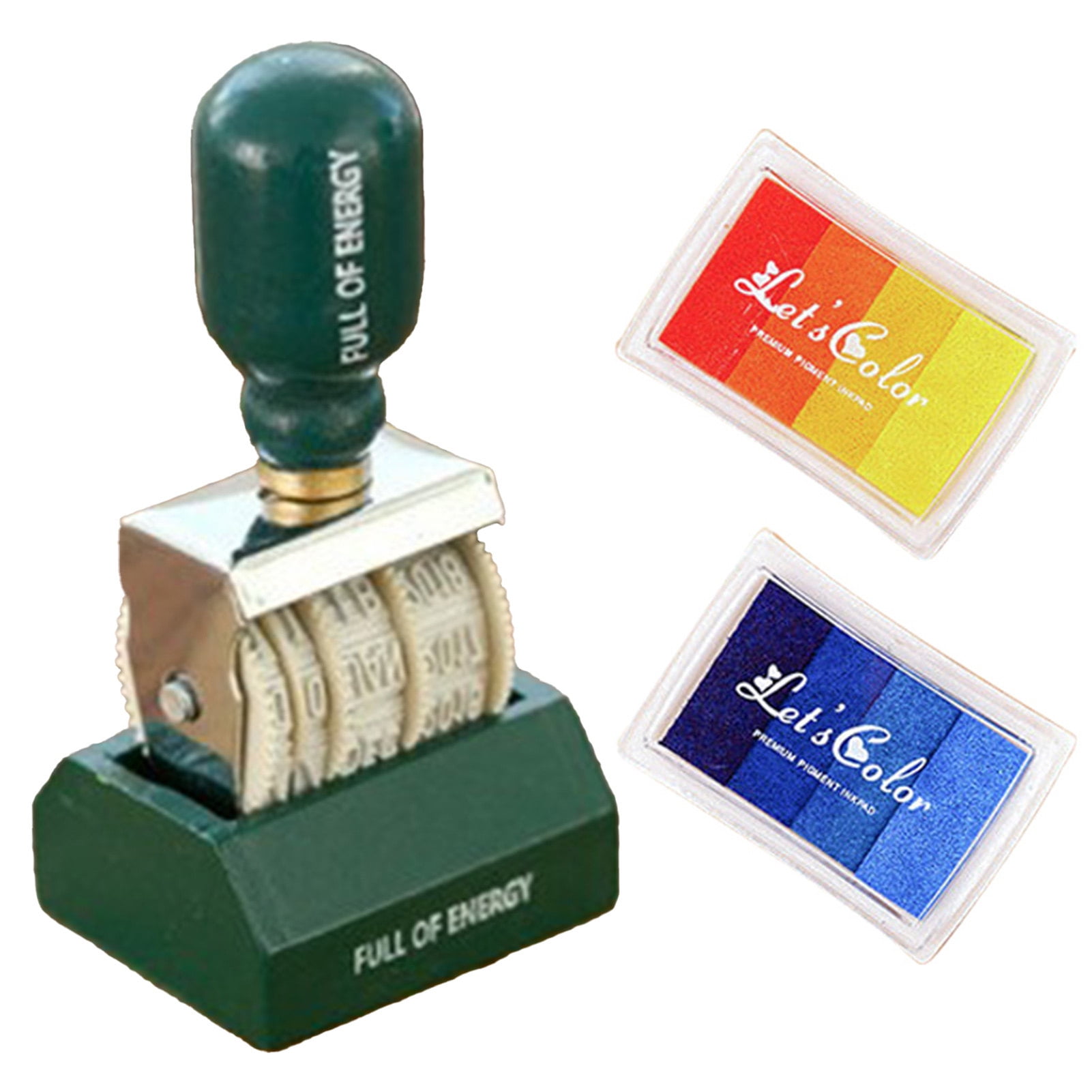 Gardenne 9 Digits Date Stamp Retro Date Stamp Retro Date Stamp Wooden ...