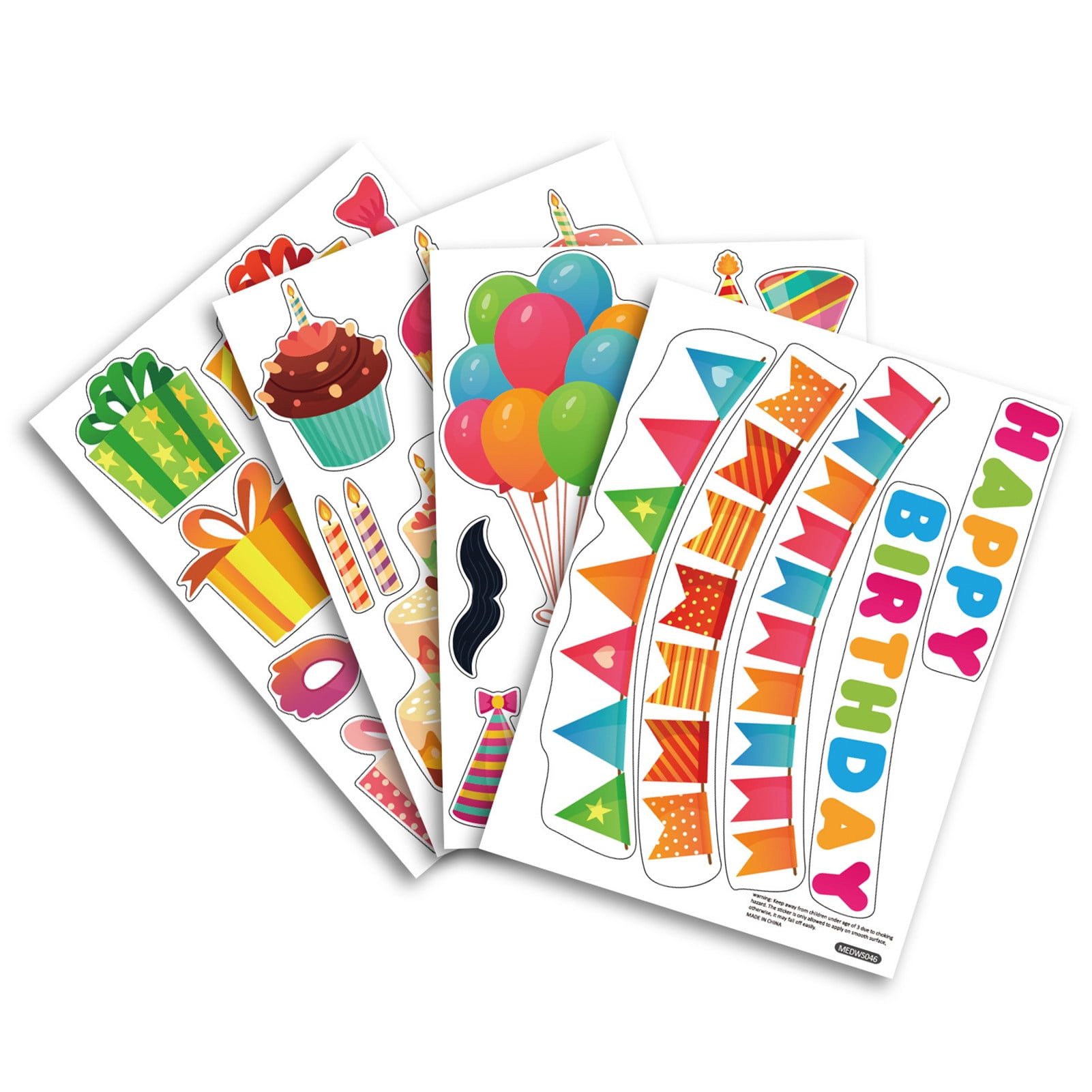 Gardenne Background Sticker Wall Sticker Birthday Party Sticker ...