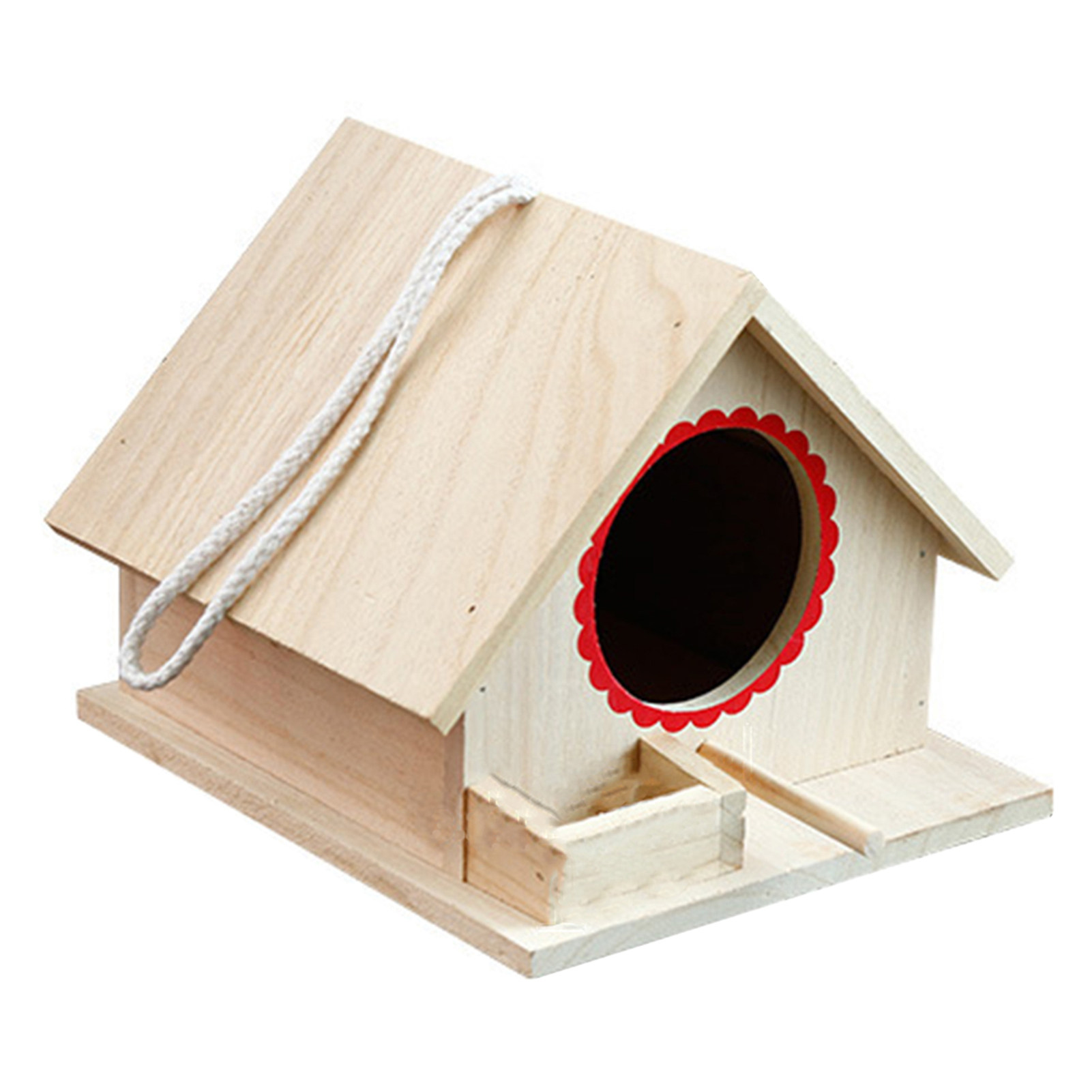 Gardenne Bird Nest Bird House Nesting Box Outdoor Wooden Hanging ...