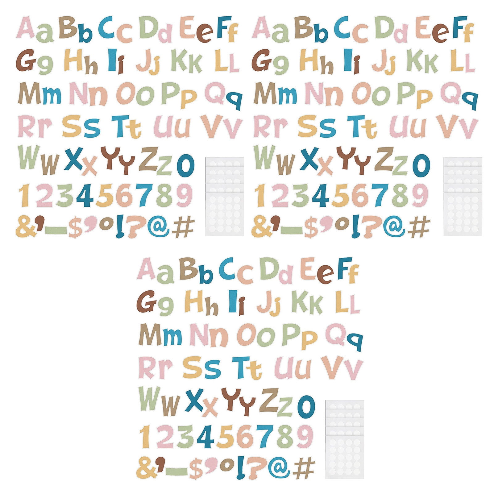 Gardenne Cardboard Letters And Numbers Colorful Alphabet Stickers ...