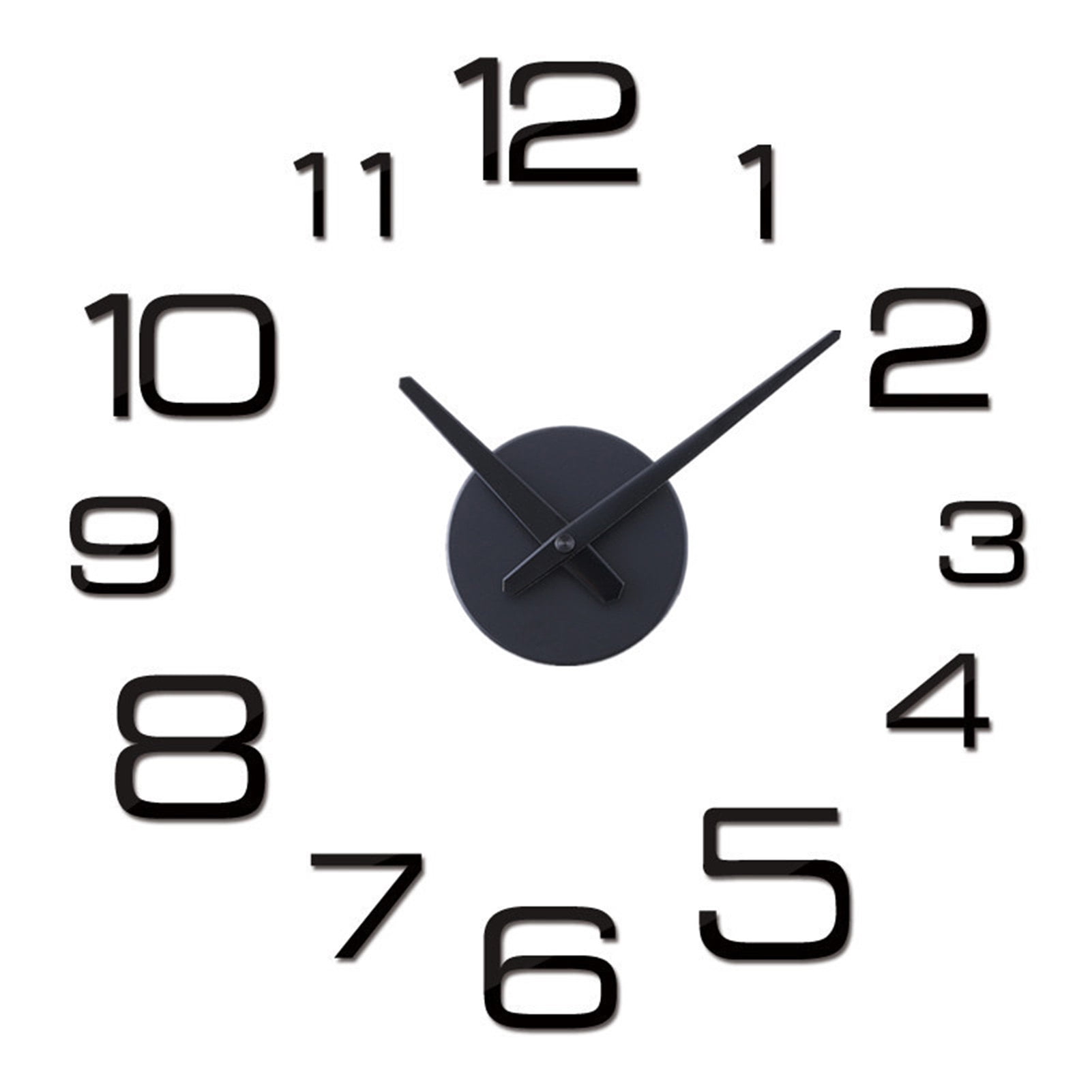 Gardenne Frameless Clock Mute Clock Wall Clock Punch Free Mounted Easy ...