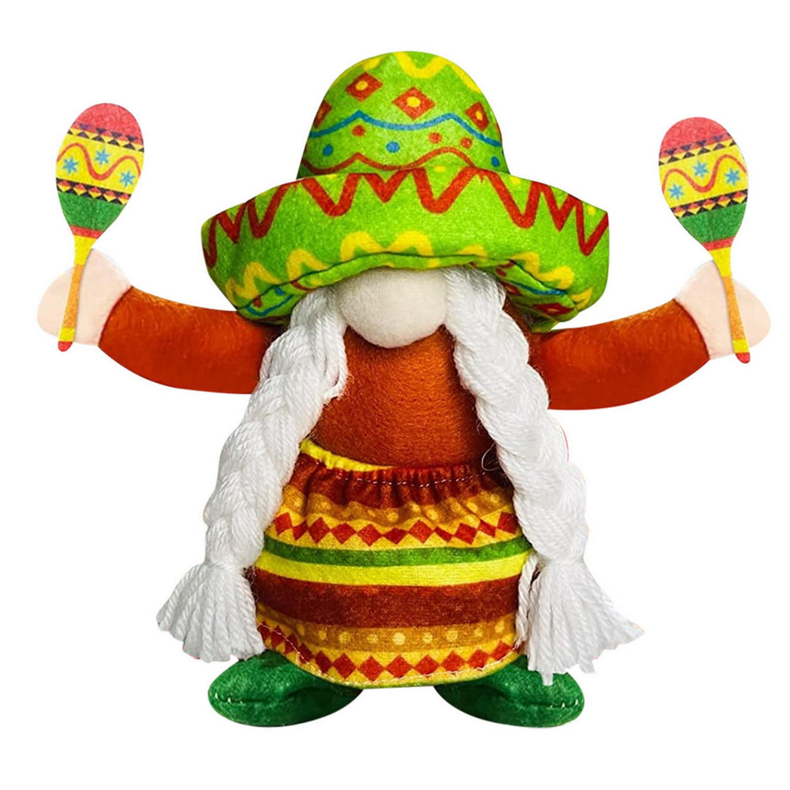 Gardenne Gnome Doll Dwarf Doll Sombrero Plush Doll Faceless Doll Lovely ...
