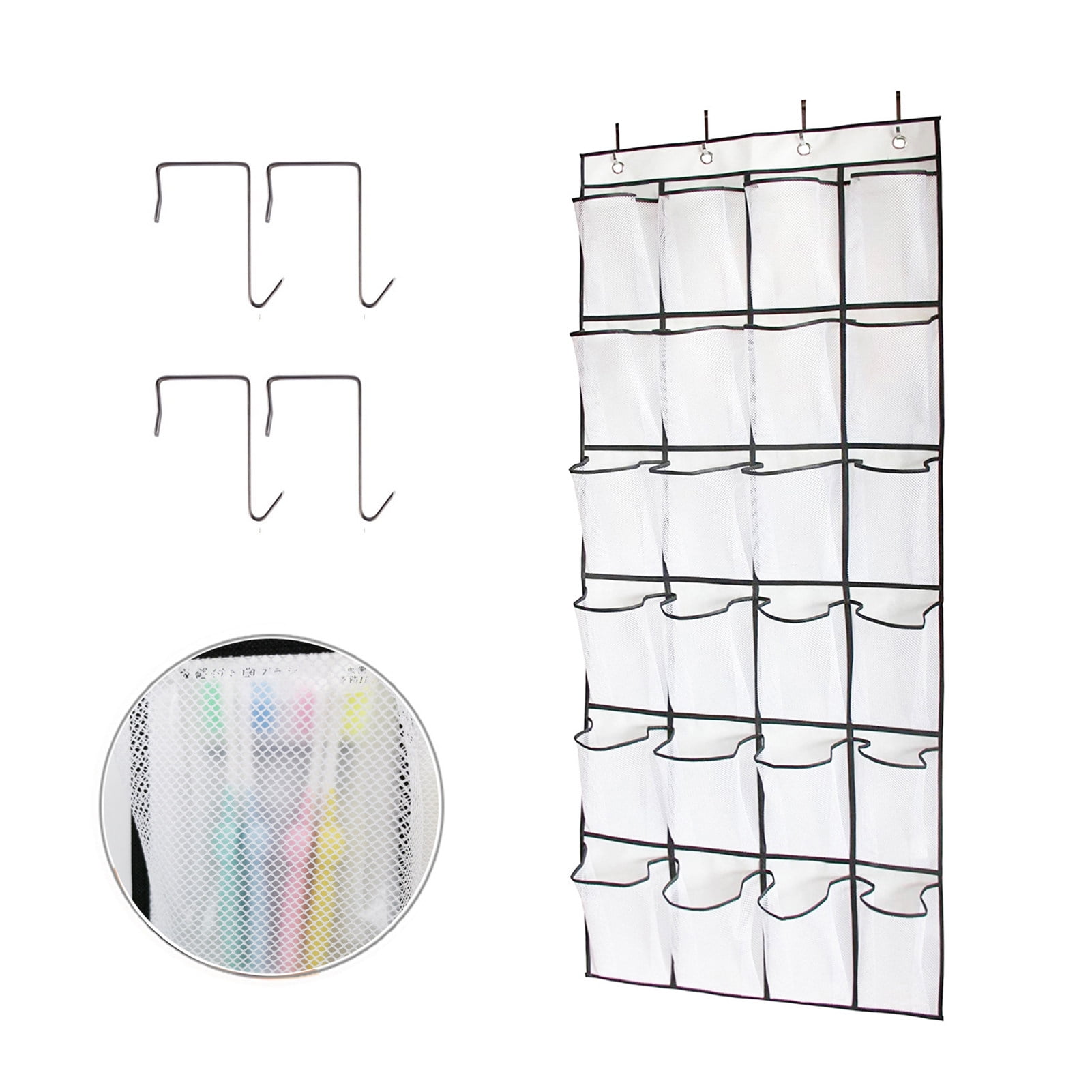 Gardenne Hanging Shoe Organizer Door Hanging Shoe Storage Large Mesh ...