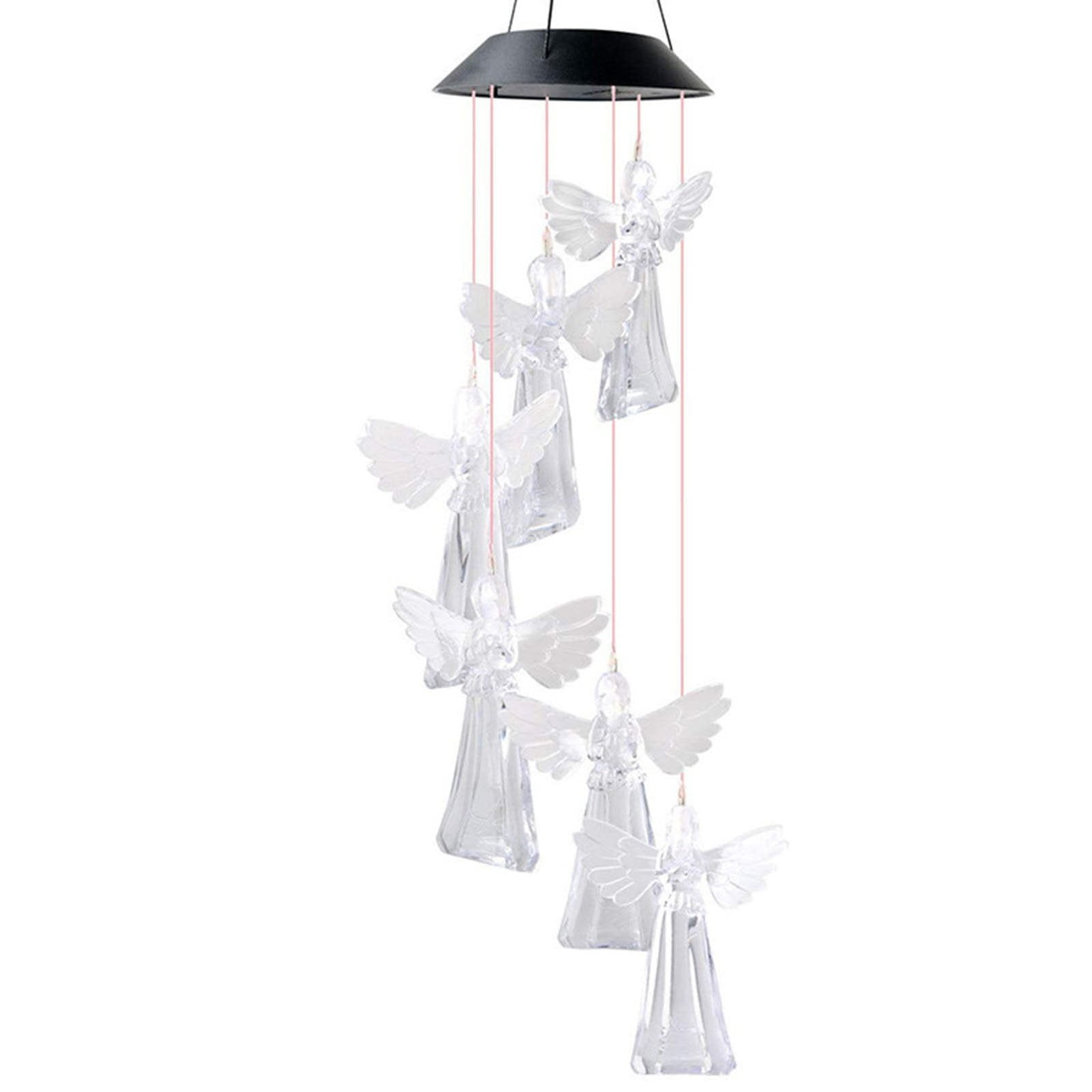 Gardenne LED Wind Chimes Angel shaped Wind Chimes Angel Wind Chimes ...