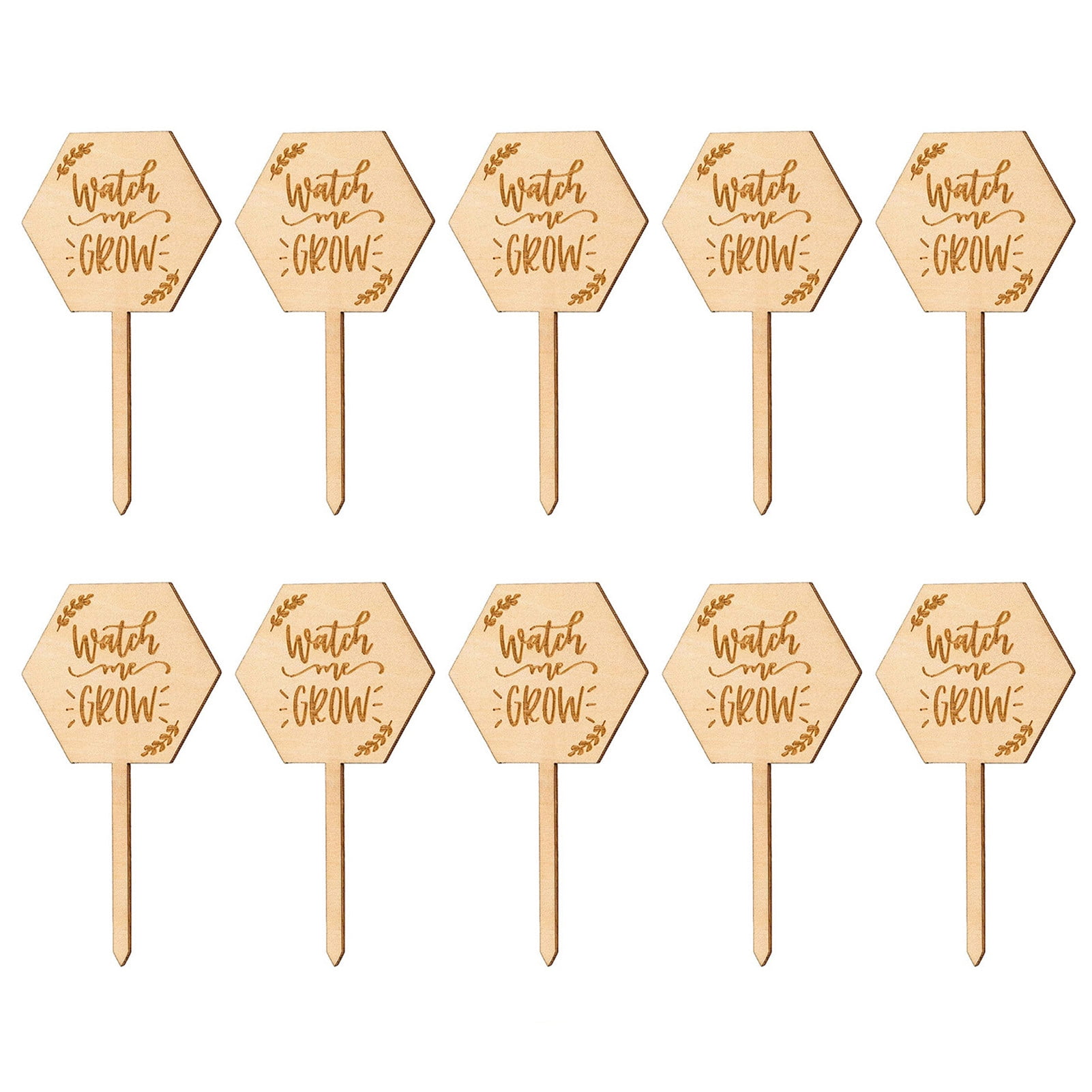Gardenne Plant Insert Wood Plant Label Plant Wooden Plant Markers ...