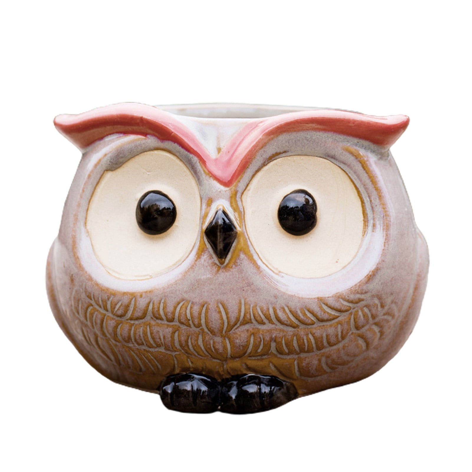 Gardenne Plant Pot Owl Flower Pot Flowerpot Clear Texture Owl Flower ...