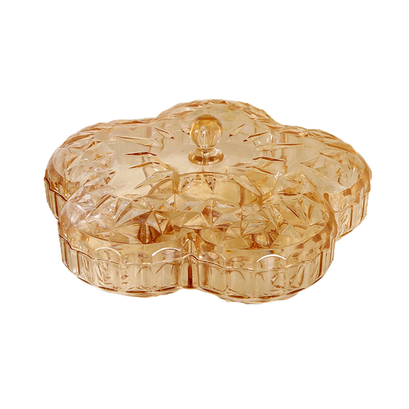 Gardenne Round Plastic Food Storage Bin Acrylic Snack Tray with ...
