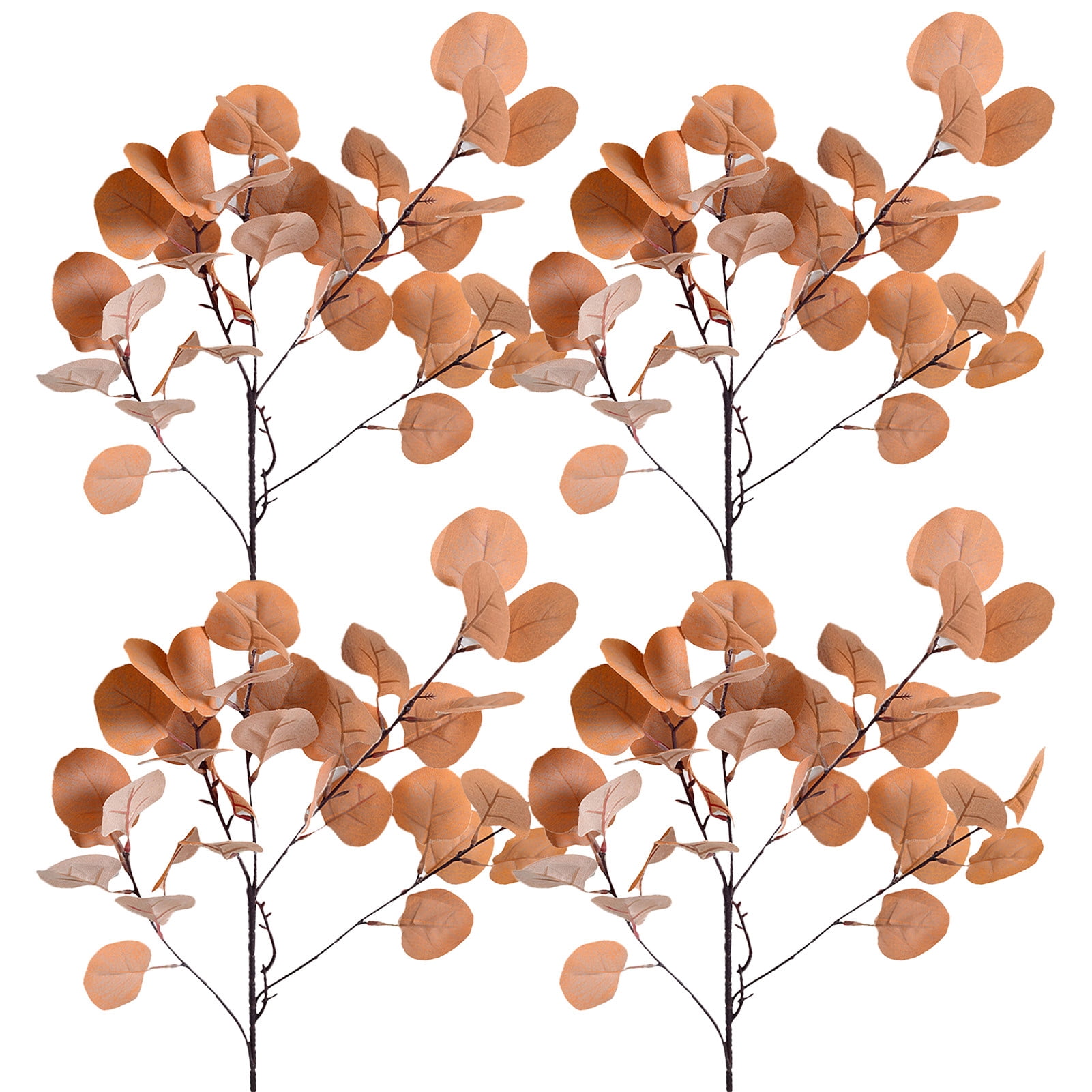 Gardenne Simulated Leaves Fake Plant 4Pcs Fake Leaves Realistic Clear ...