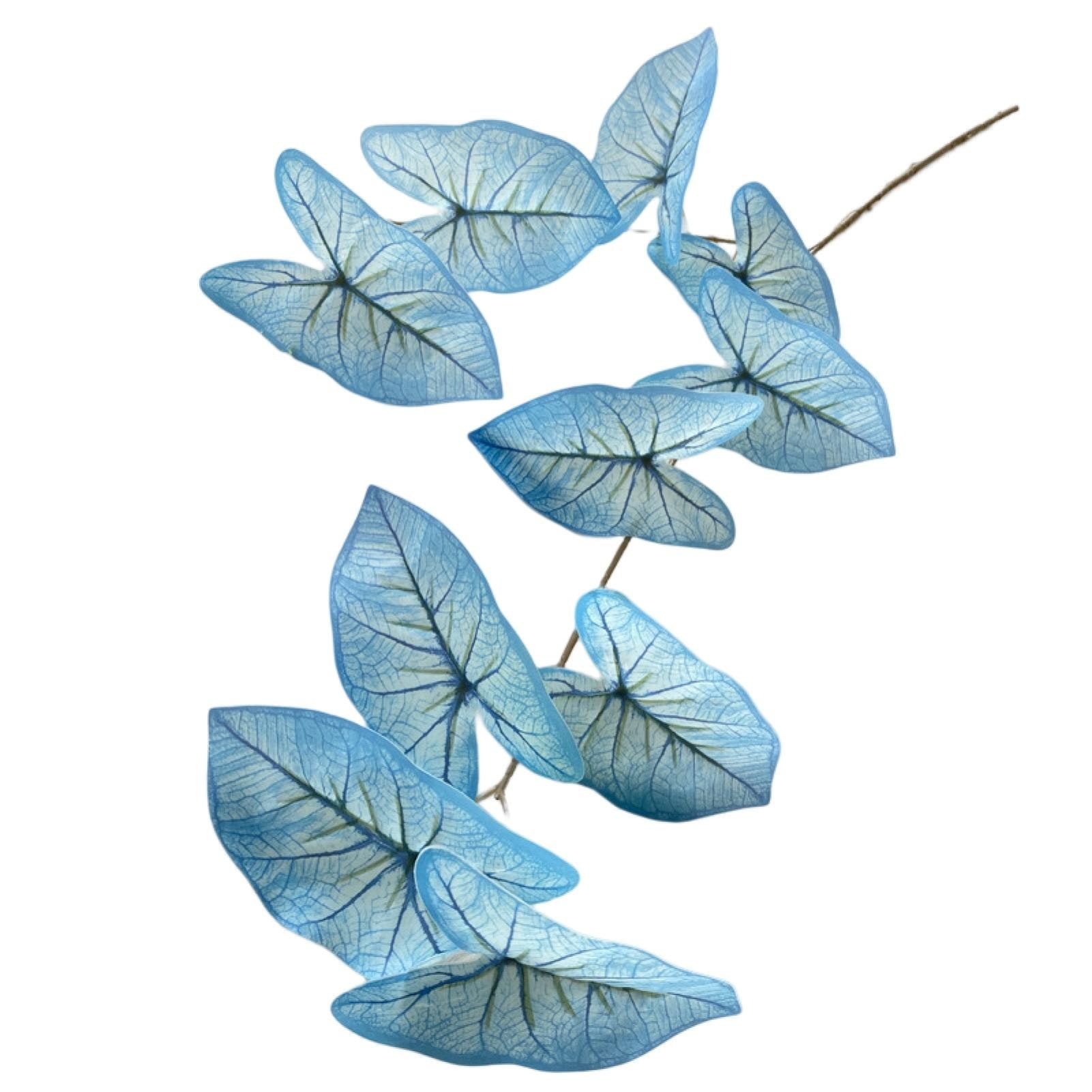 Gardenne Simulation Artificial Leaves Fake Taro Leaves Colorful 3D ...