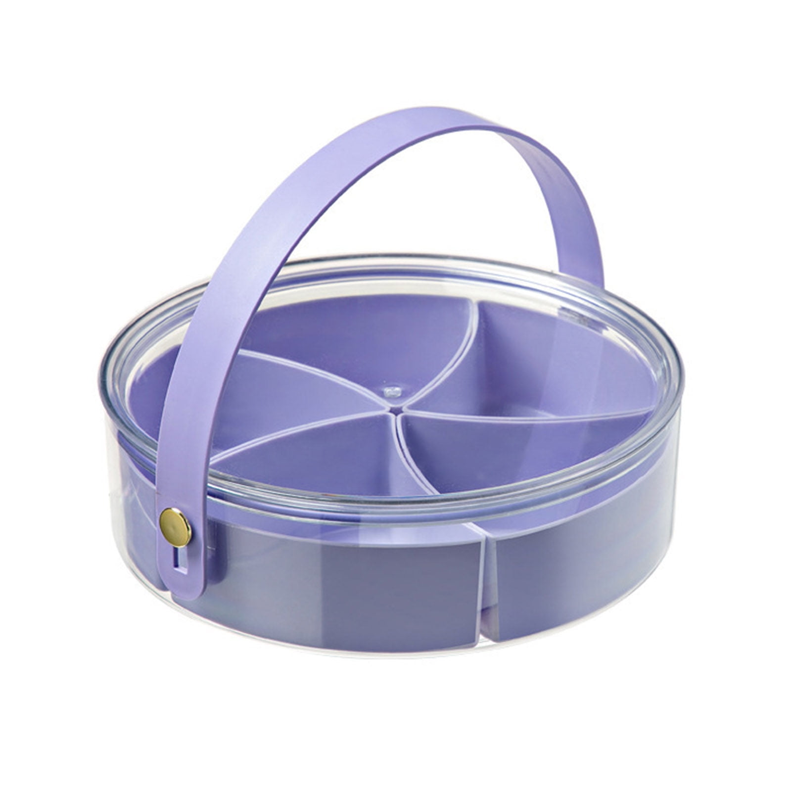 Gardenne Transparent Snack Tray Easy To Clean Serving Tray Divided ...