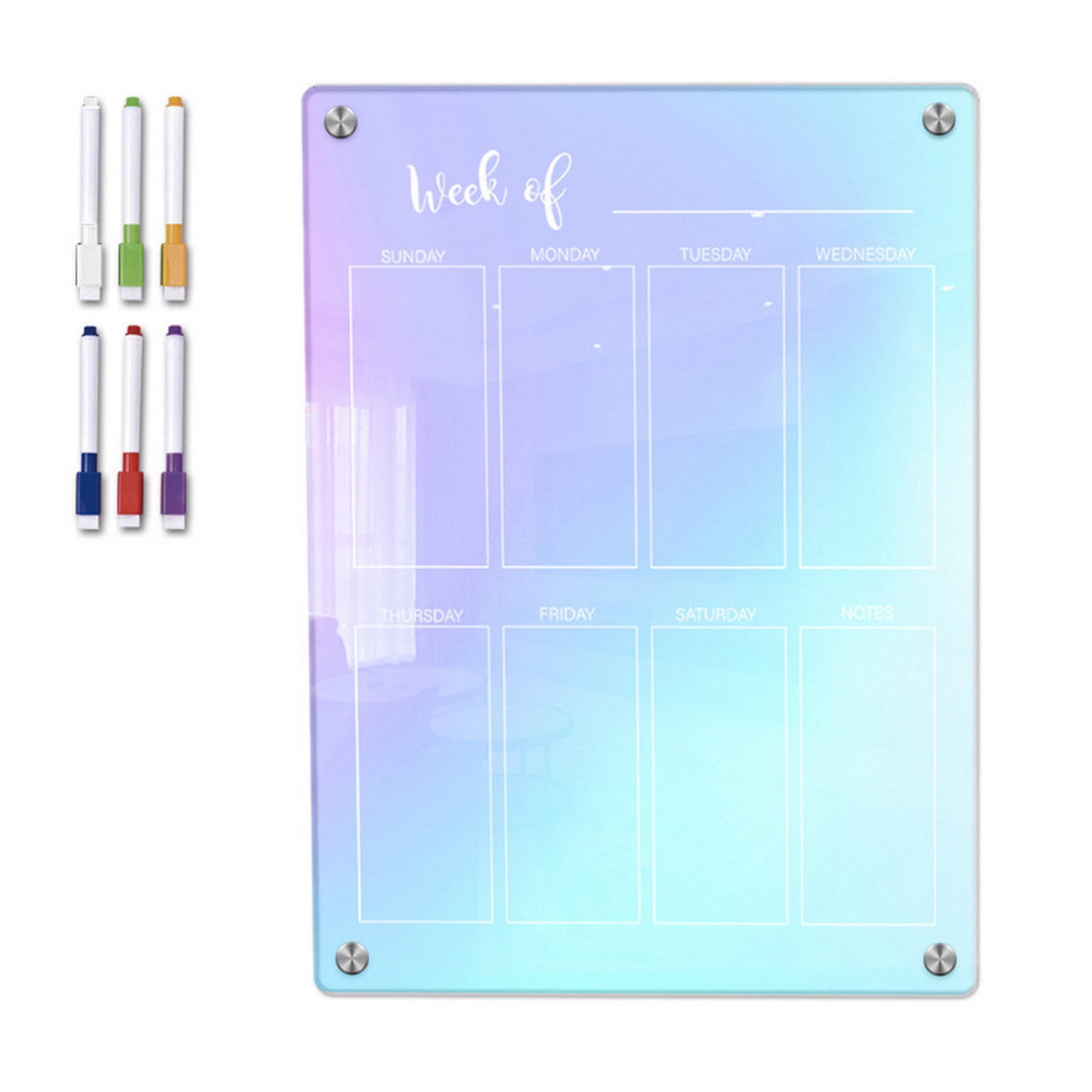 Gardenne Weekly Planner Board Meal Planning Board Magnetic Acrylic ...