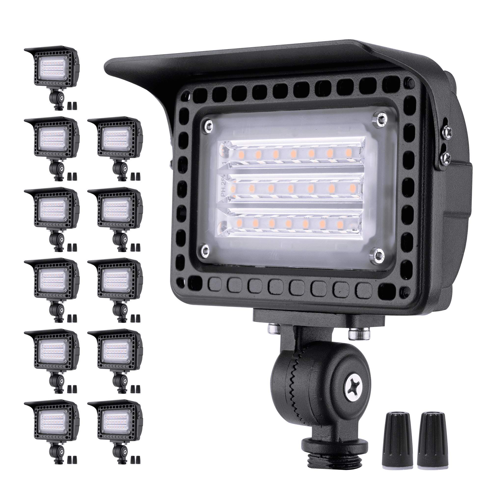 Gardenreet Aluminum Waterproof Flood Lights Outdoor Adjustable Angle ...