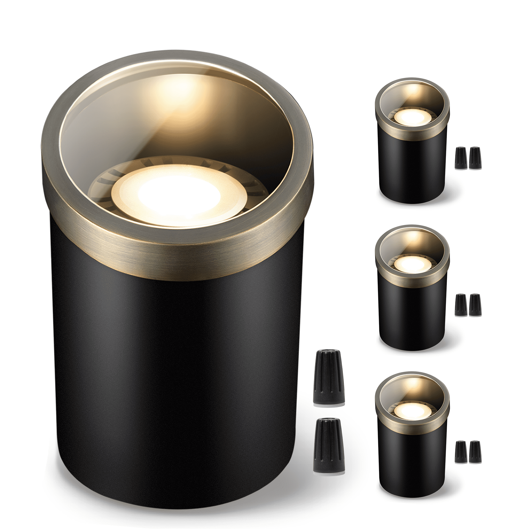 Gardenreet Brass 12V Well Light, Waterproof LED Low Voltage Outdoor In ...