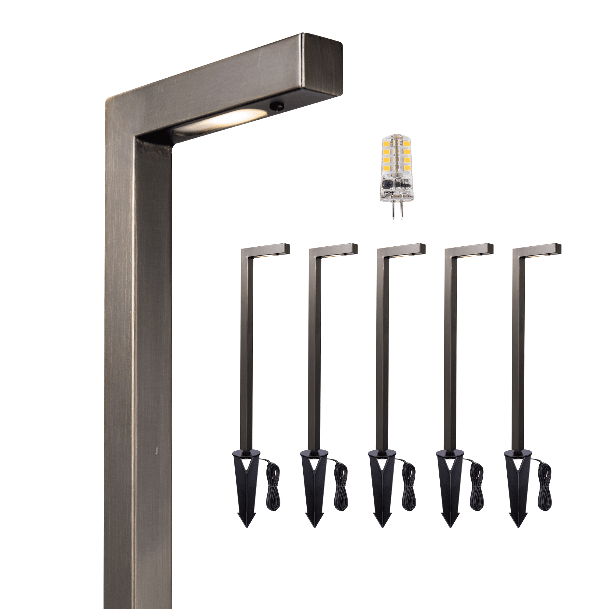 Gardenreet Brass Low Voltage Pathway Lights, Outdoor LED 12V Landscape ...