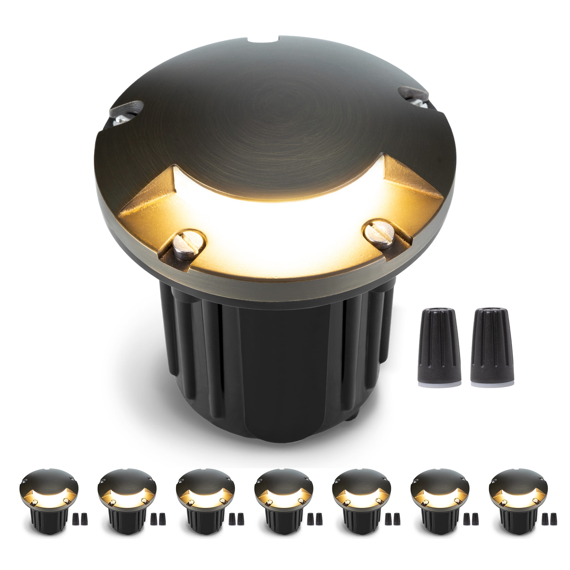 Gardenreet Brass Well Lights Landscape Led In Ground,12V LED Low ...