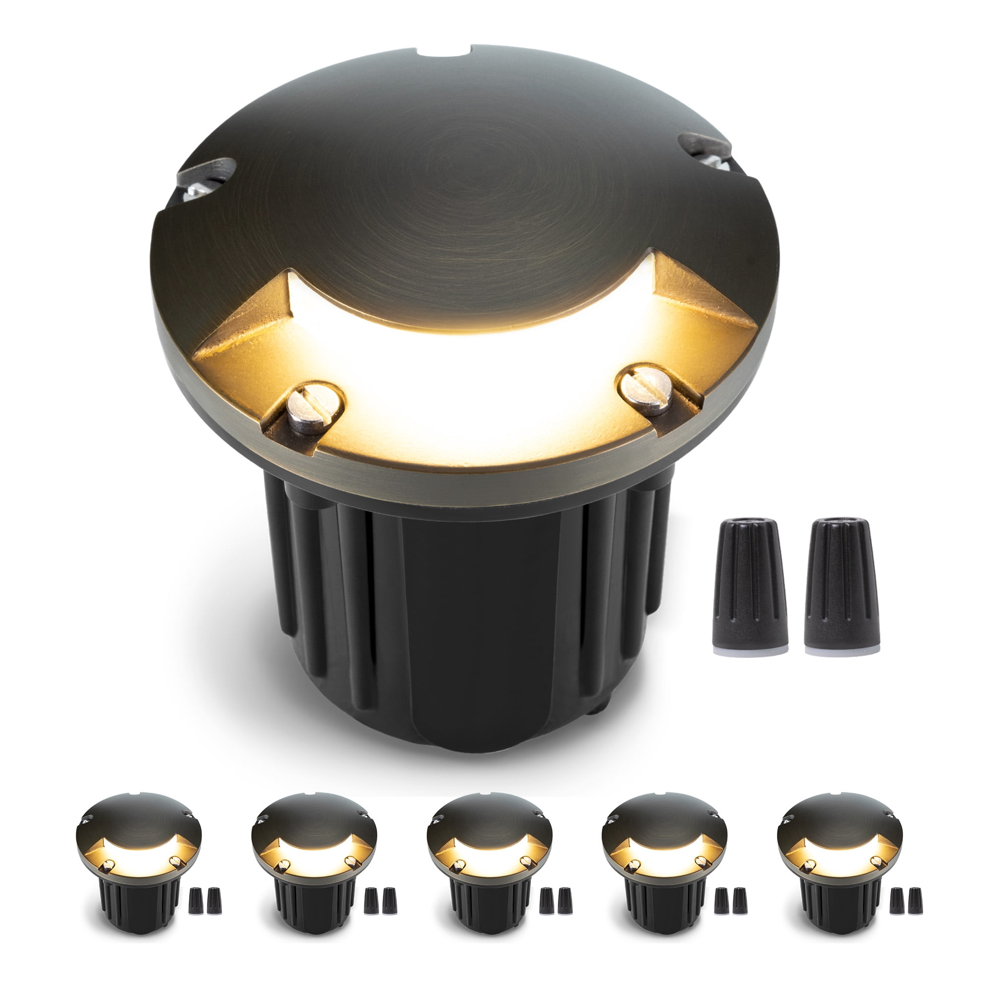 Gardenreet Brass Well Lights Landscape Led In Ground,12V LED Low ...