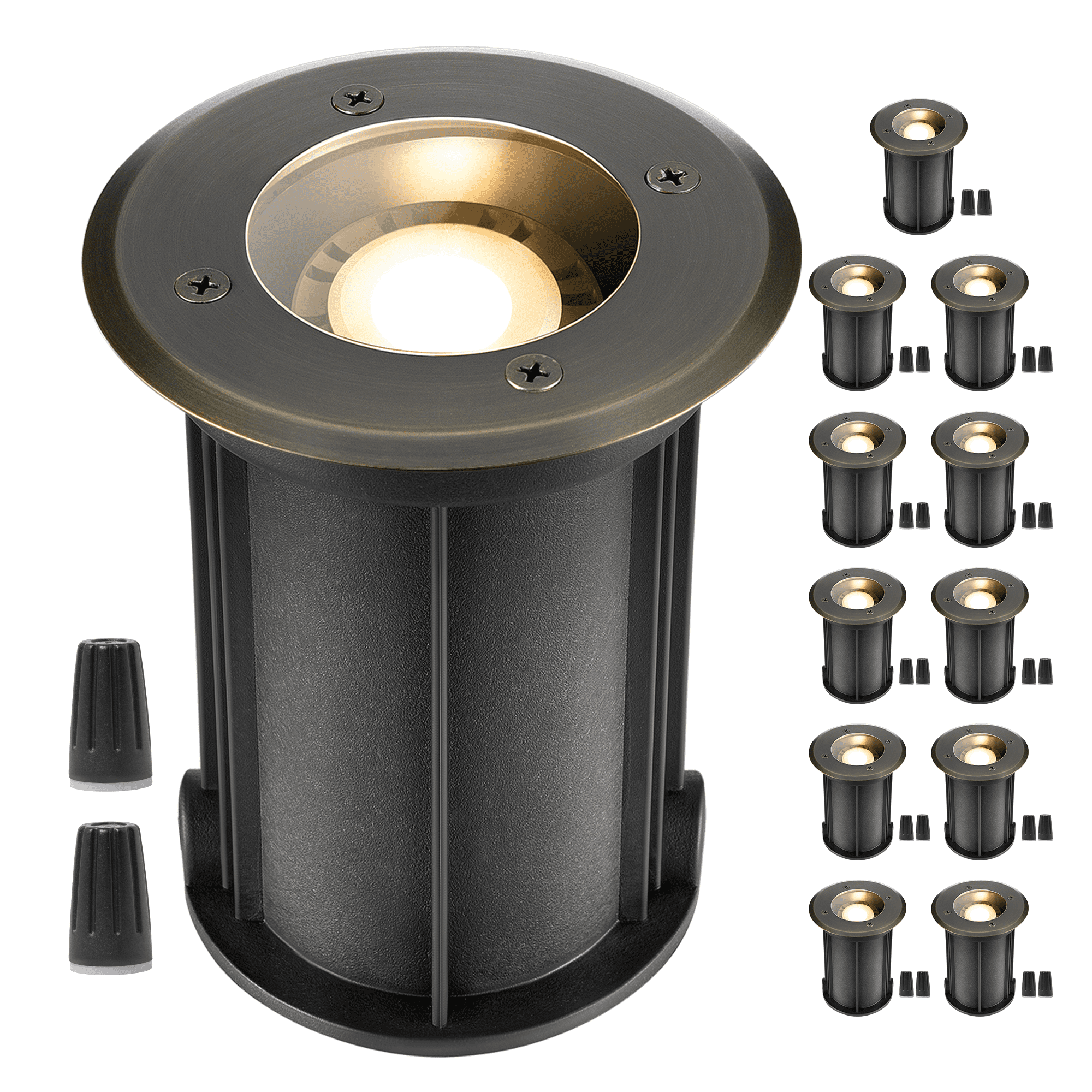 Gardenreet Brass Well Lights Landscape Led In Ground, 12V LED Outdoor ...