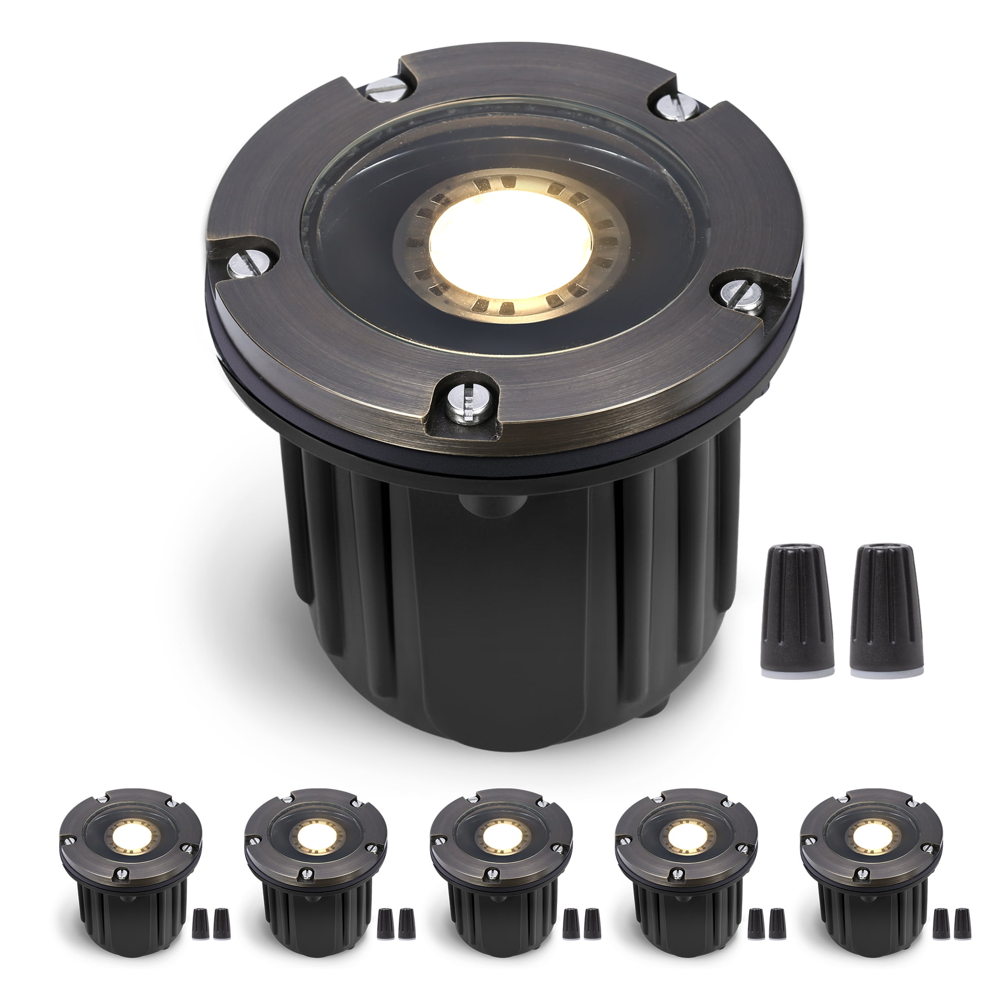 Gardenreet Brass Well Lights Landscape Led In Ground,12V LED Outdoor ...