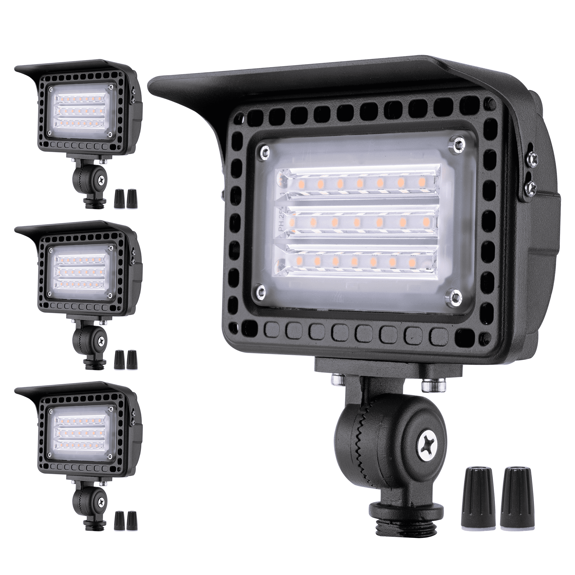 Gardenreet Die-cast Aluminum Floodlight, 7W 2700K 670LM, 12V Low ...