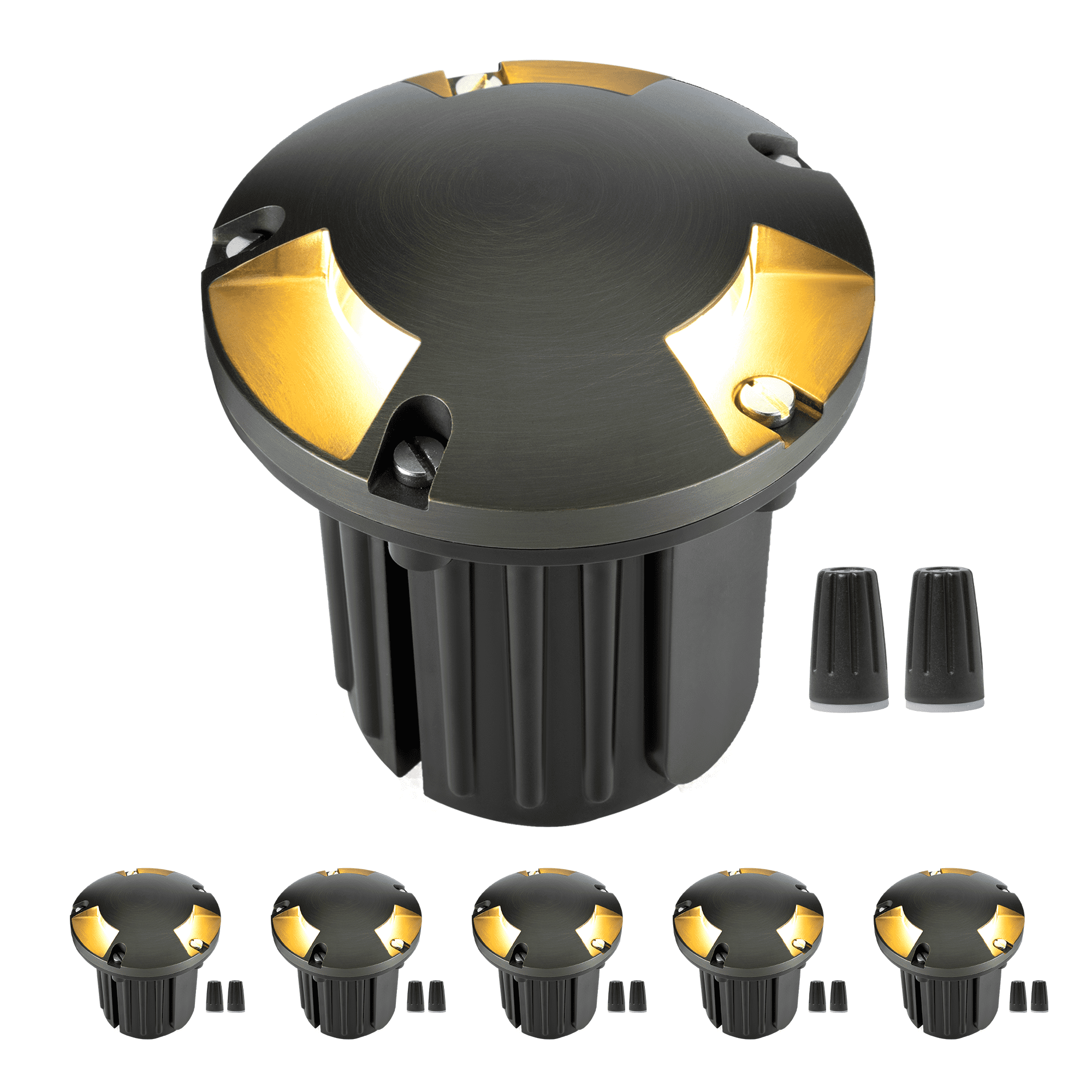 Gardenreet Solid Brass Well Lights Landscape Led In Ground, Waterproof ...