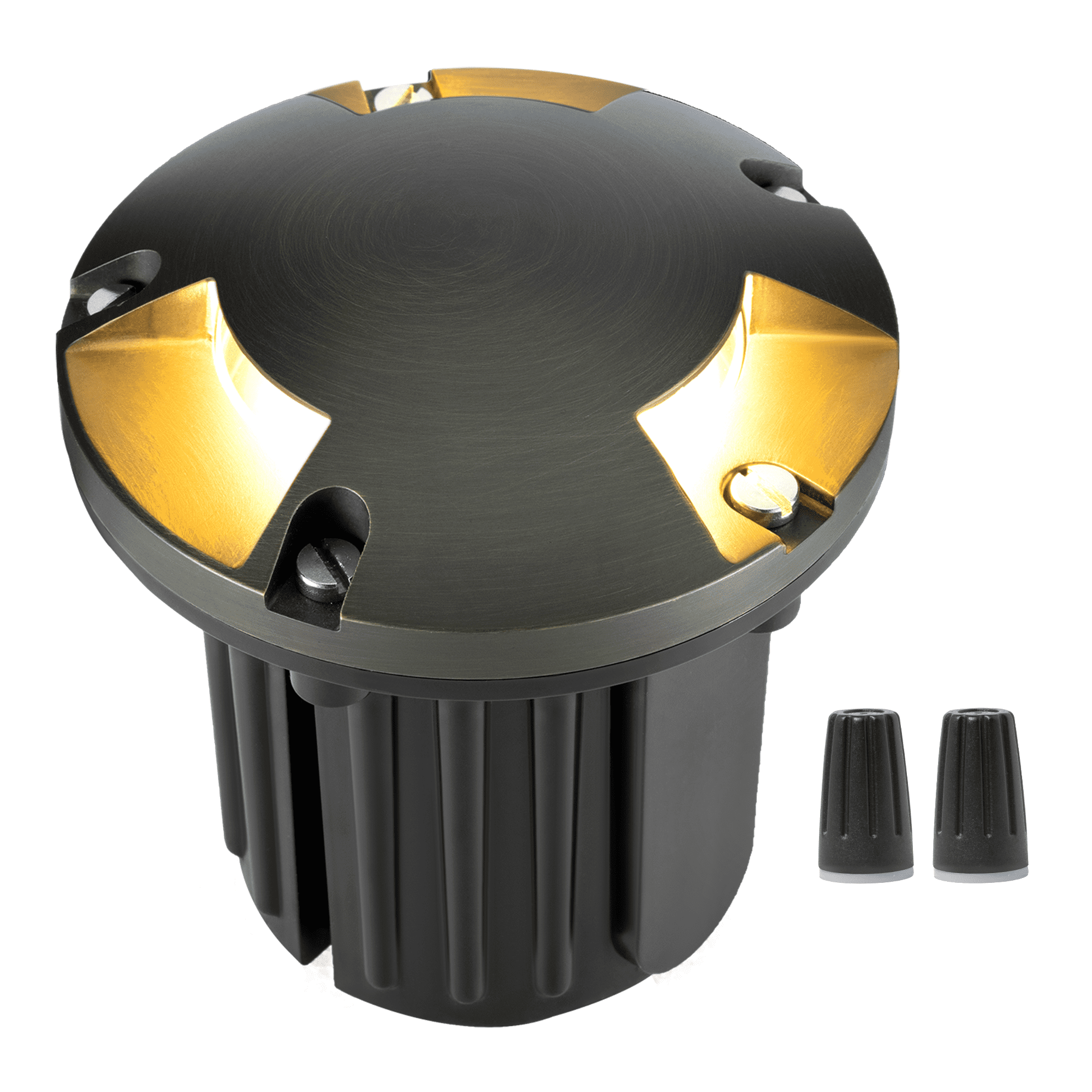 Gardenreet Solid Brass Waterproof LED Well Lights, 12V Outdoor Ground ...