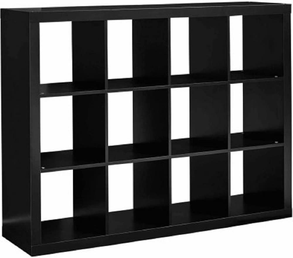 Gardens 12-Cube Organizer (12-Cube, Solid Black) - Walmart.com