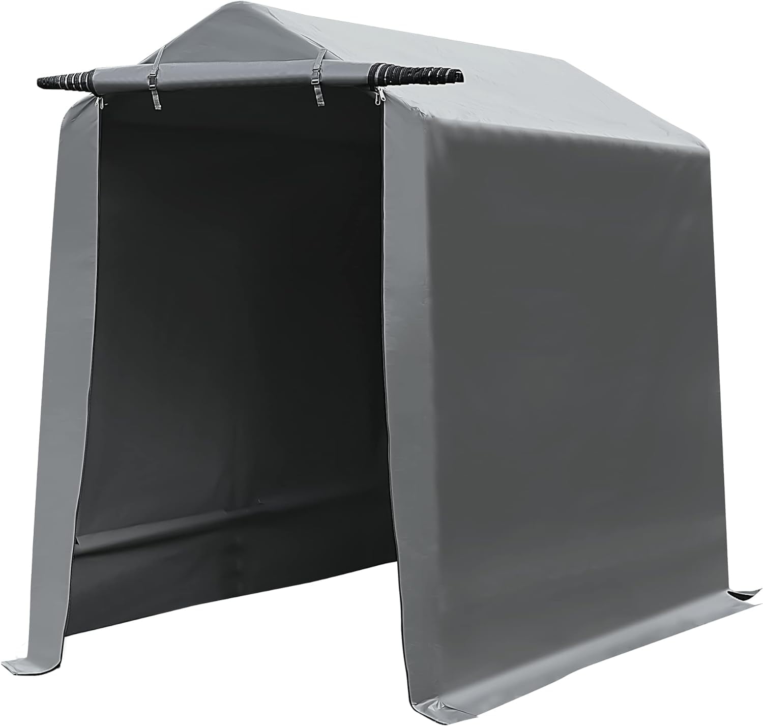 Gardesol Storage Shelter, 6x8 ft Portable Shed Outdoor Carport with ...