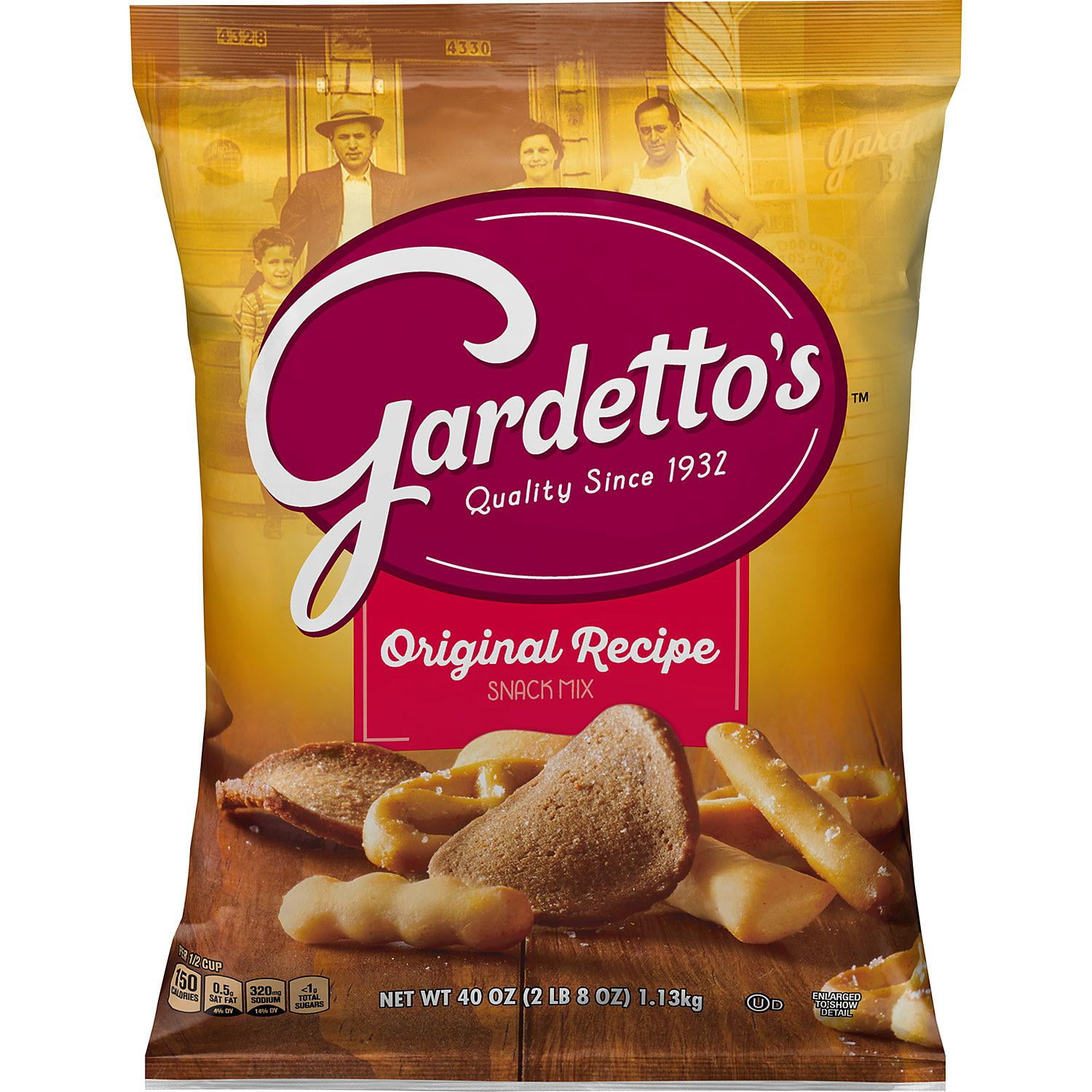 Gardetto's Original Recipe Snack Mix, Salty Munchies, Party Size ...