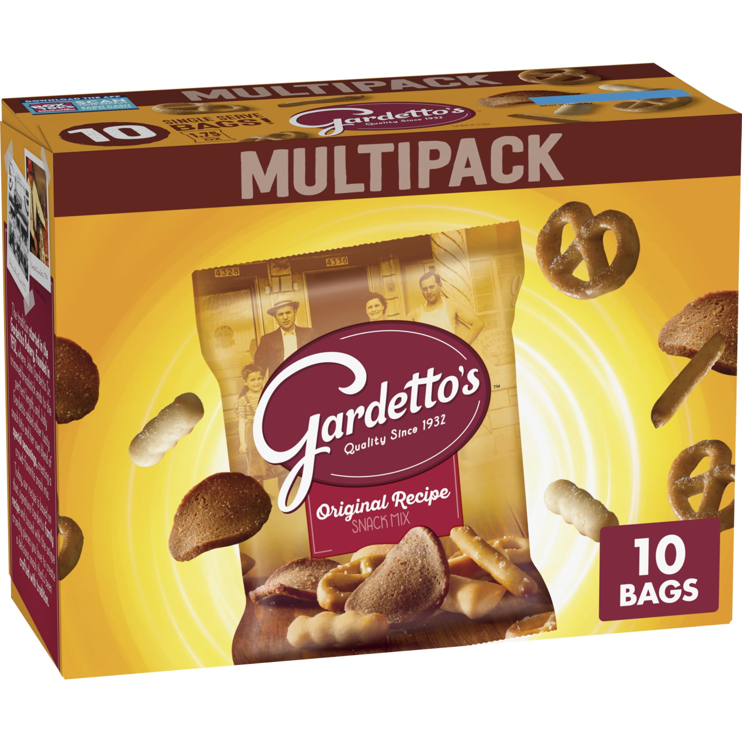 Gardetto's Original Recipe Snack SSF20 Mix, Single Serve Bags Multipack ...
