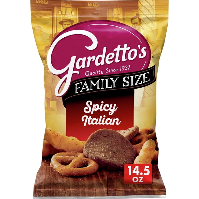 Gardetto's Family Size, Spicy Italian Mix, Savory Salty Snack with Bold ...